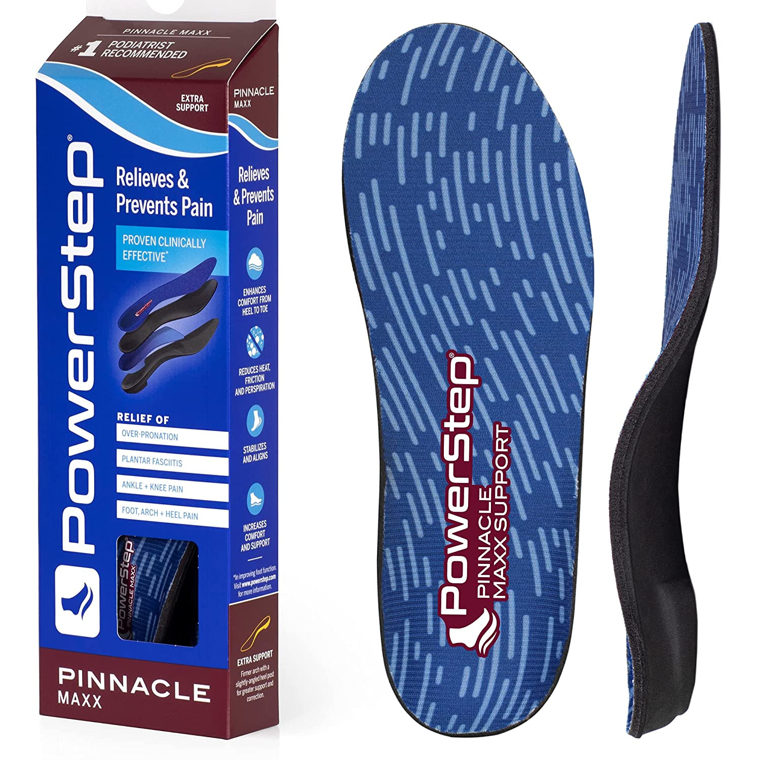 Powerstep Pinnacle Maxx Orthotics for Over Pronation | Orthotic Shop