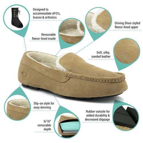 Apex Orthopedic fleece-lined Slippers Women's / Men's Orthopedic ...