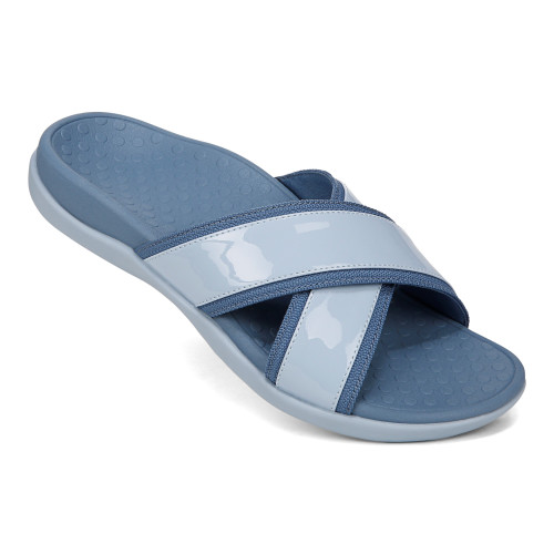 Vionic Merced Women's Cross Strap Slide Orthotic Sandals