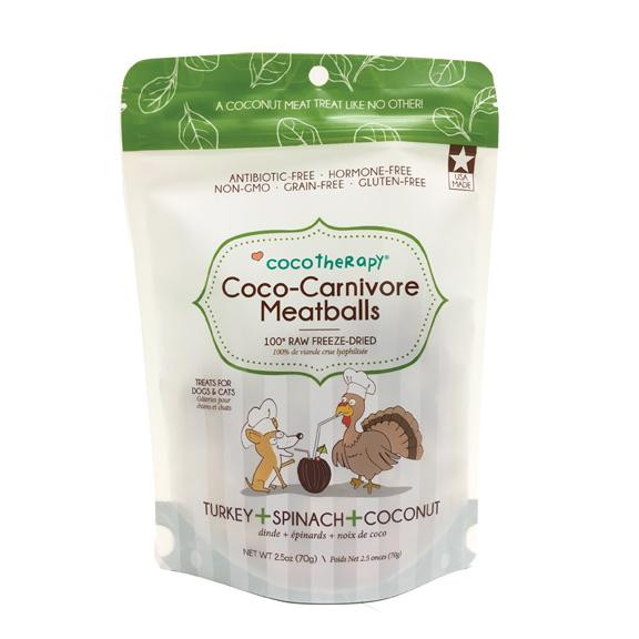 CocoTherapy Coco-Carnivore Meatballs – Turkey + Spinach + Coconut ...