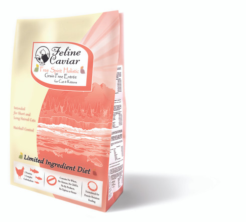 Feline Caviar Chicken and Salmon Free Spirit Cat Food - Nature's Pet ...