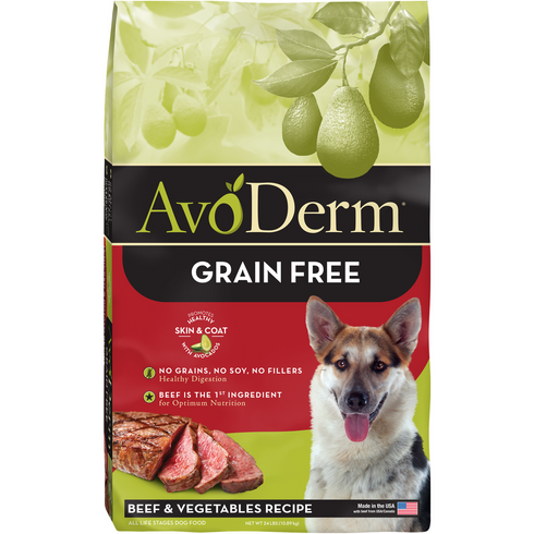 AvoDerm Grain Free Beef & Vegetables (4 LB) - Nature's Pet Cuisine