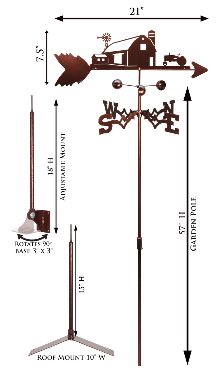 FARM SCENE FARMALL INTERNATIONAL TRACTOR Weathervane | SWEN Products