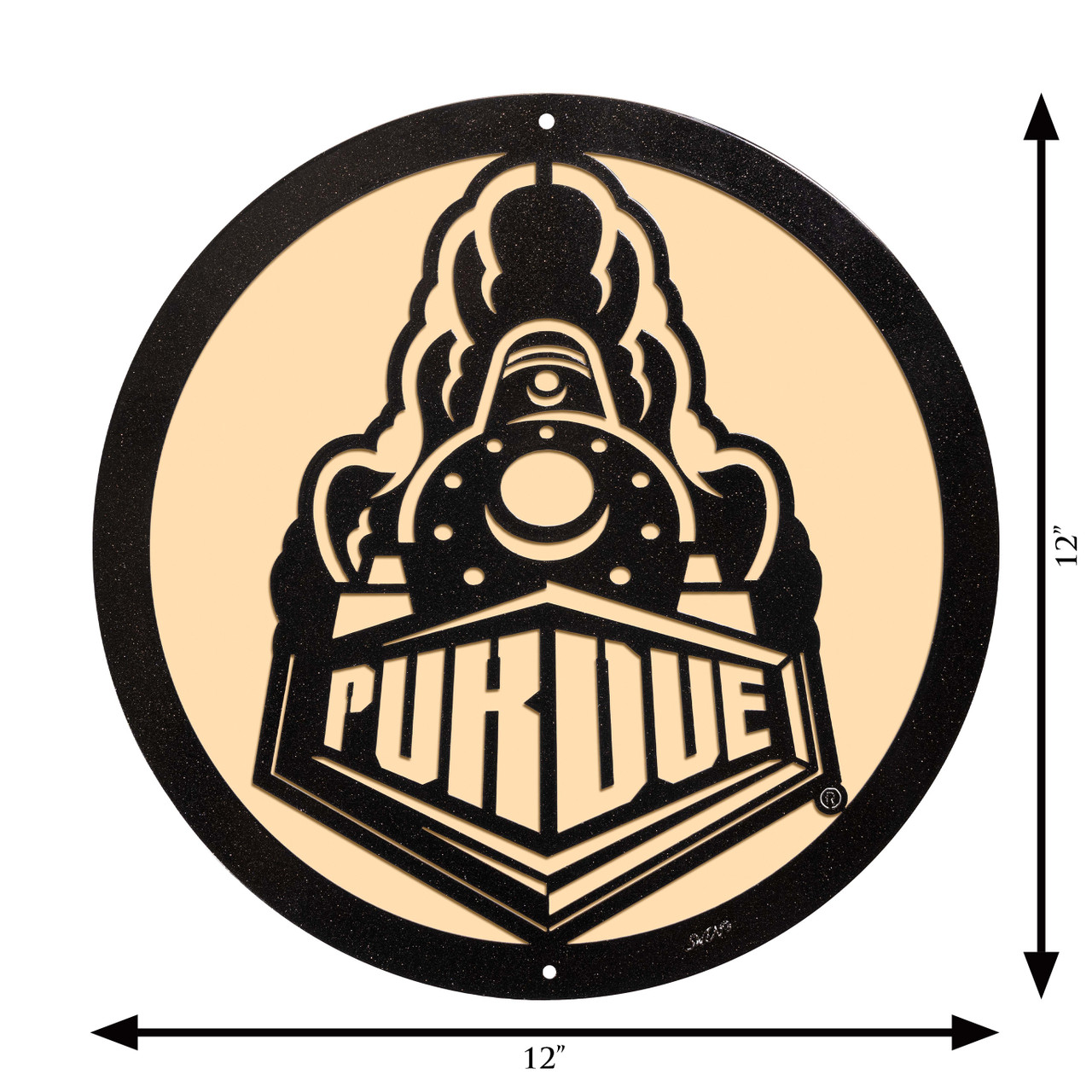 PURDUE BOILERMAKERS Collegiate Logo Metal Wall Art Decor | SWEN Products