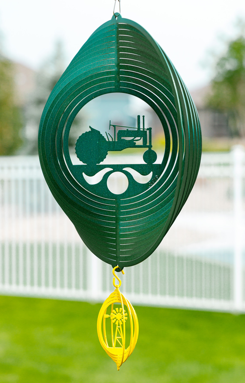 TRACTOR Circle Swirly Metal Wind Spinner | SWEN Products