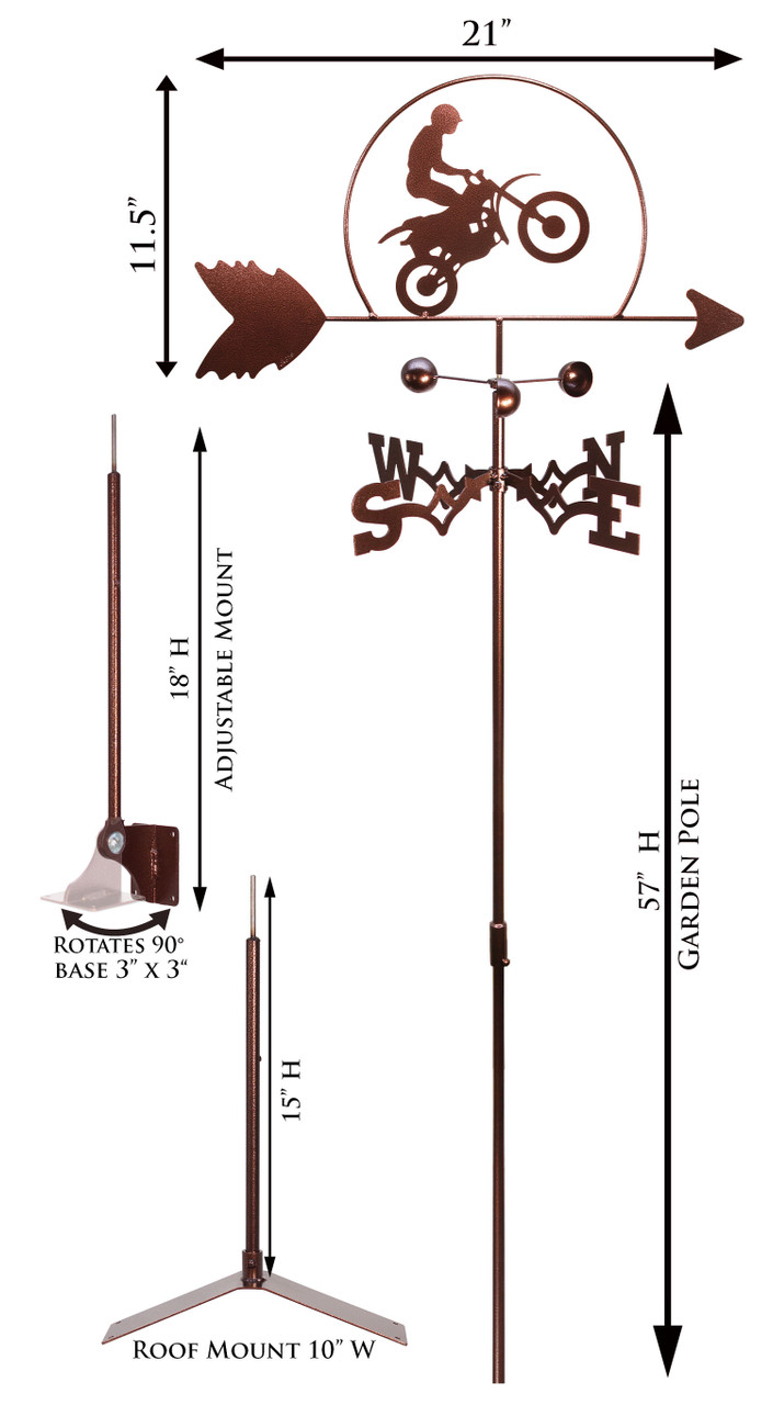 DIRT BIKE MOTORCYCLE Weathervane | SWEN Products