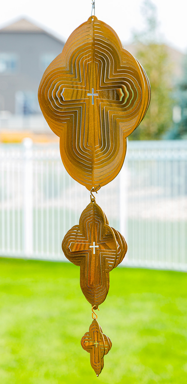 CROSS Swirly Metal Wind Spinner | SWEN Products