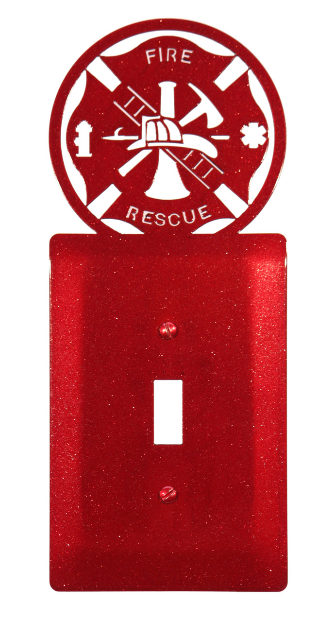 FIRE RESCUE FIREMAN Metal Plate Cover | SWEN Products