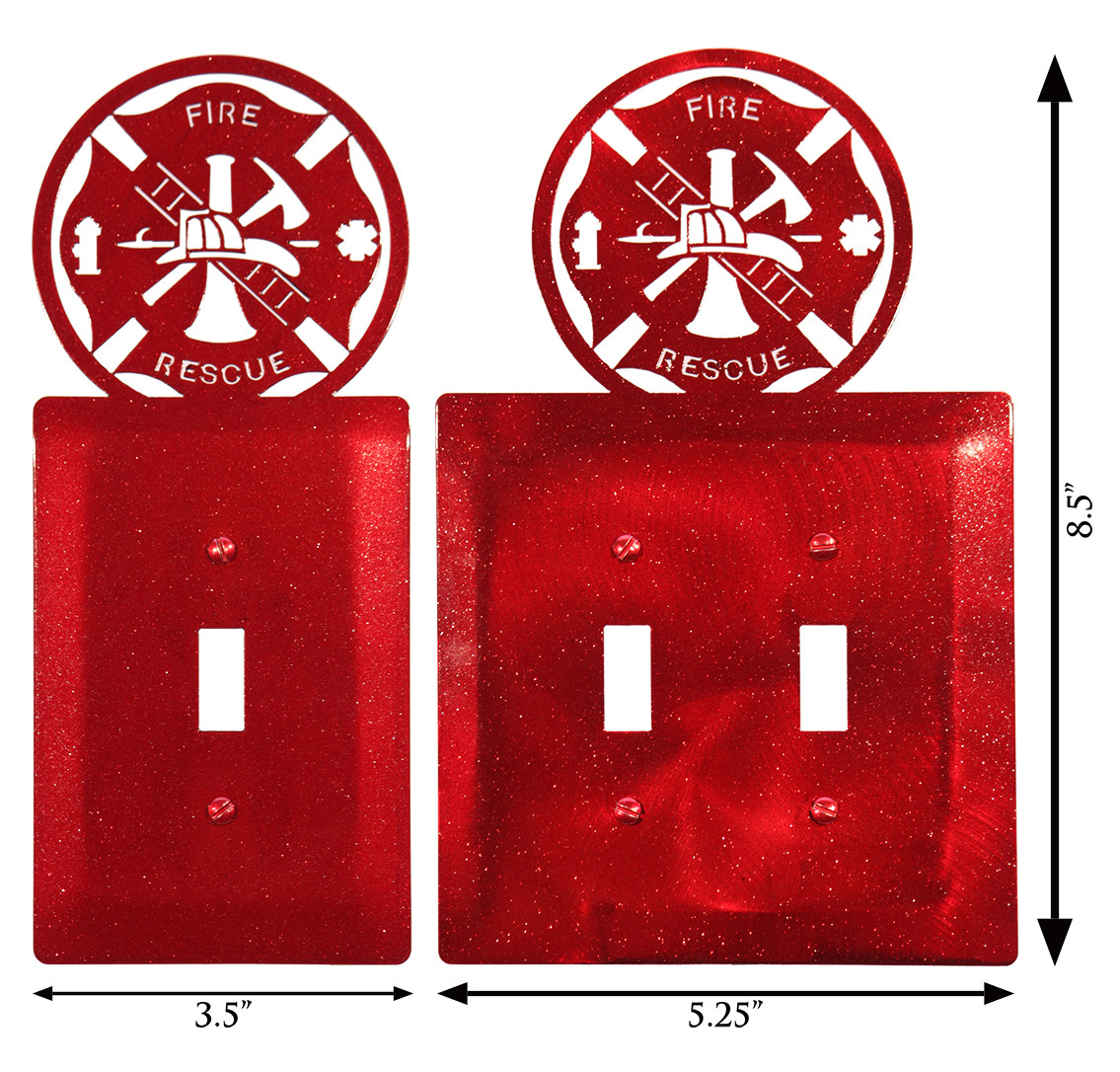 FIRE RESCUE FIREMAN Metal Plate Cover | SWEN Products