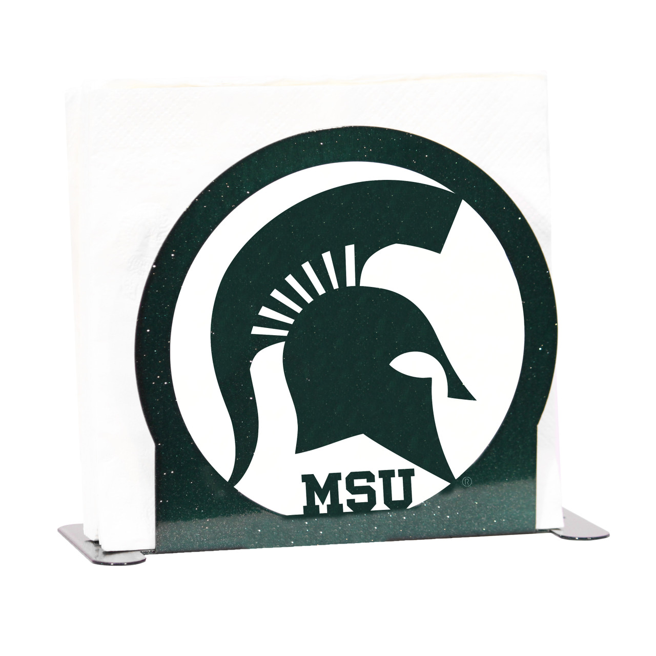 MICHIGAN STATE SPARTANS Metal Letter Holder Napkin Holder | SWEN Products