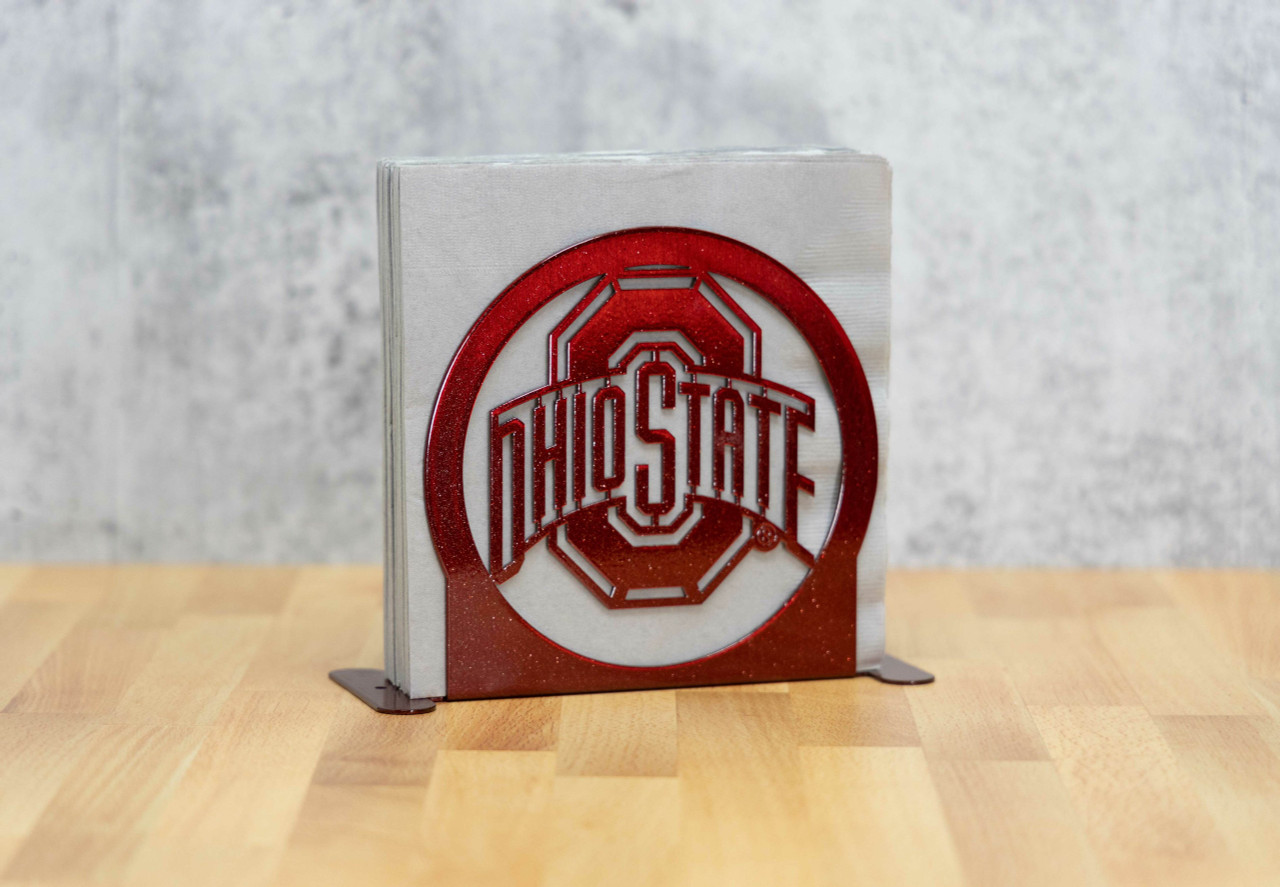 OHIO STATE BUCKEYES Metal Letter Holder Napkin Holder | SWEN Products