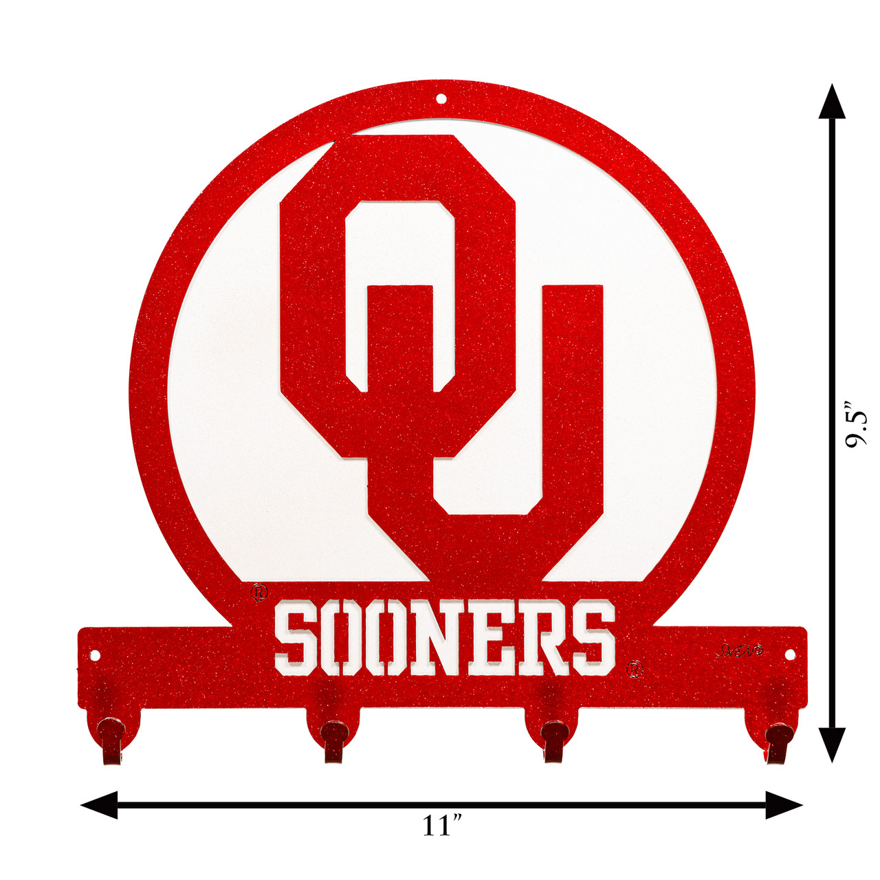 OKLAHOMA SOONERS Metal Key Chain Holder Hanger | SWEN Products
