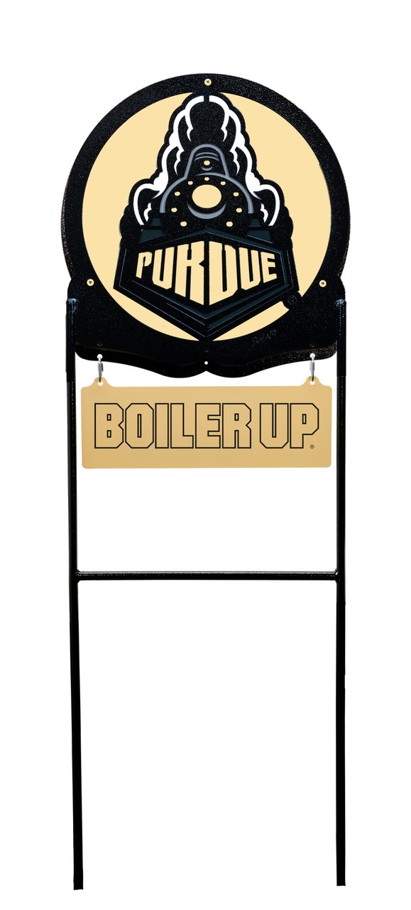 PURDUE BOILERMAKERS Collegiate Logo Metal Yard Sign | SWEN Products