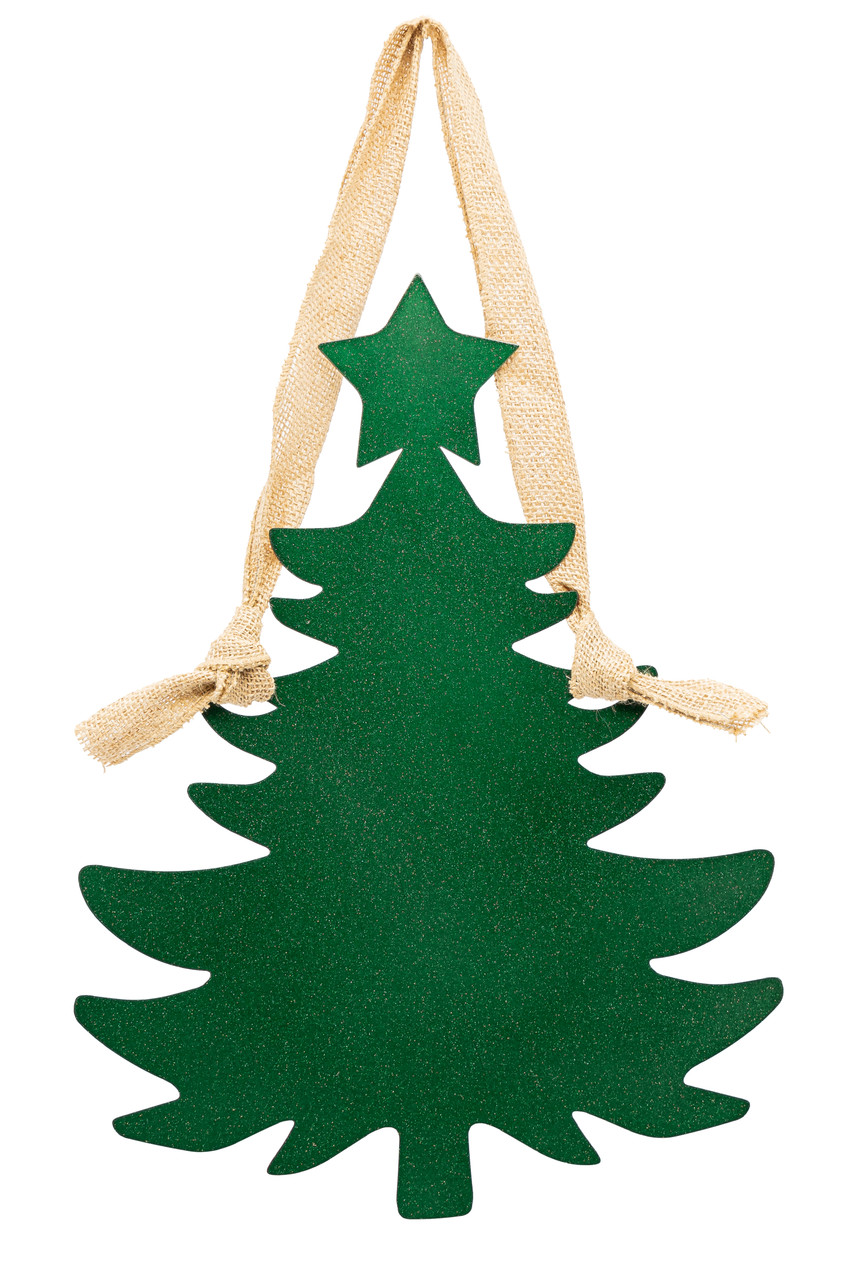 CHRISTMAS TREE Hanging Sign Metal Wall Decor | SWEN Products