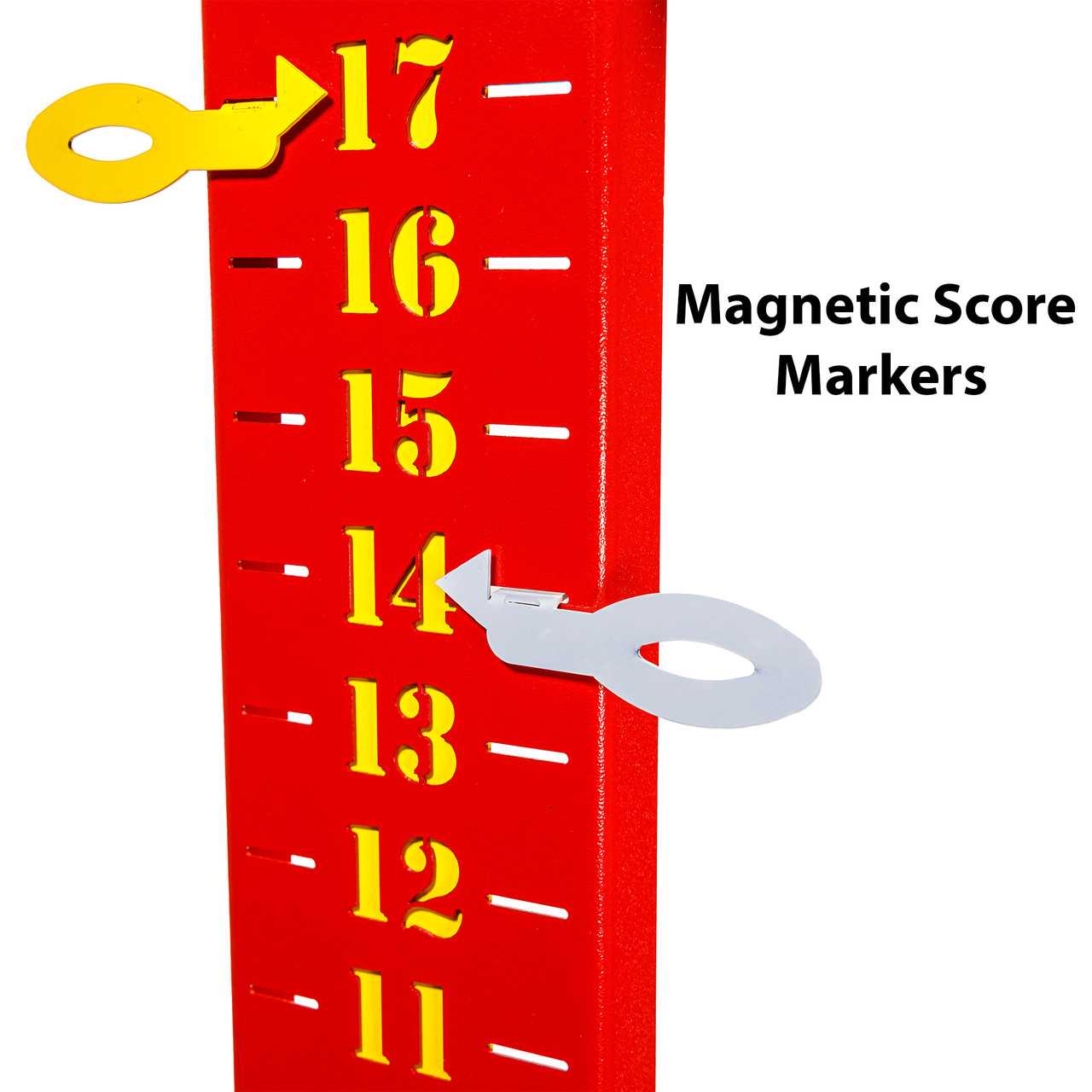 FIRE RESCUE Steel Metal Lawn Scoreboard Yard Score Keeper w/ Cup Holder ...