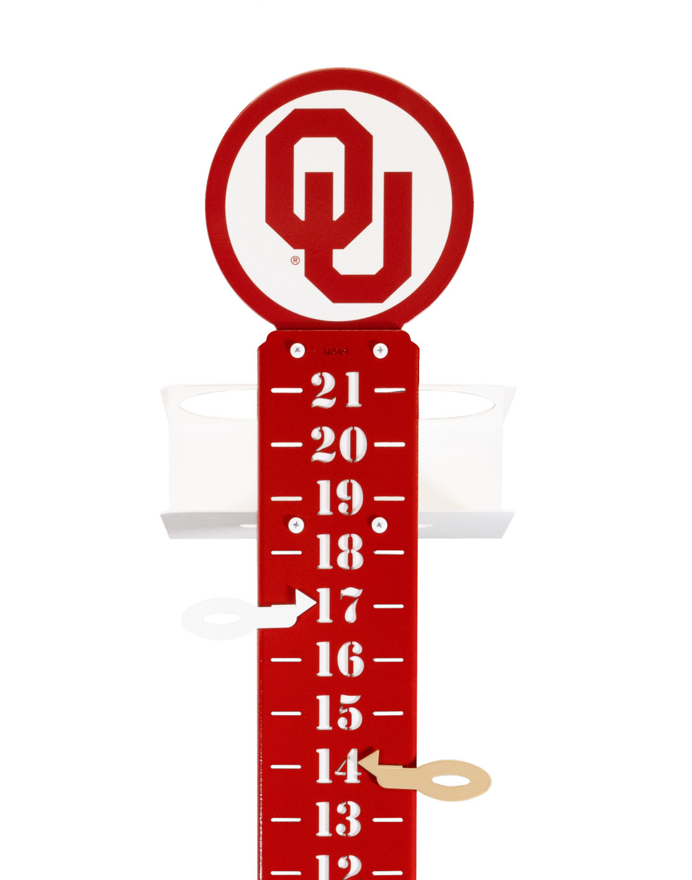 OKLAHOMA SOONERS Steel Metal Lawn Scoreboard Yard Score Keeper | SWEN ...