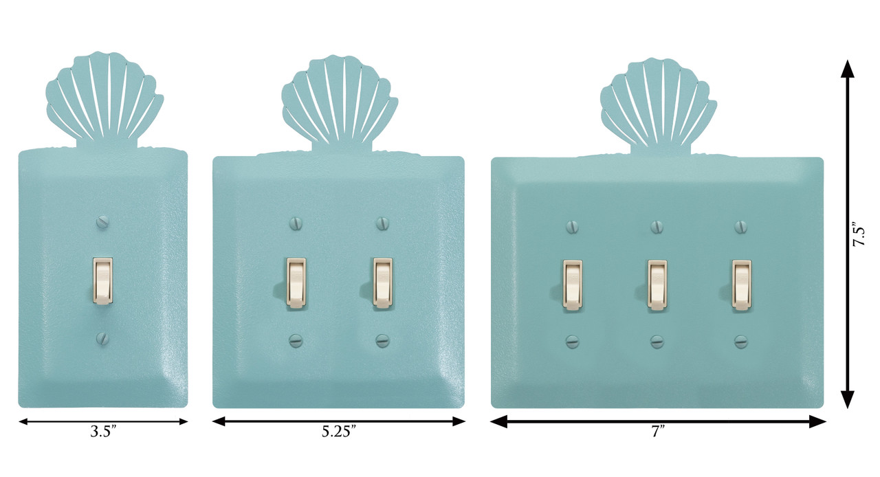 SEA SHELL SEASHELLS NAUTICAL Metal Plate Cover | SWEN Products