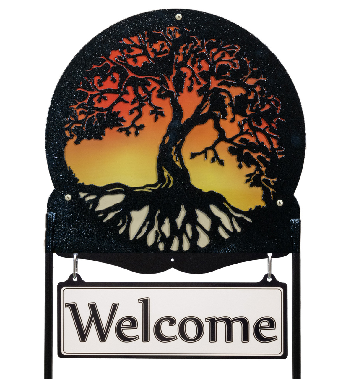 TREE OF LIFE Scenic Metal Yard Sign | SWEN Products