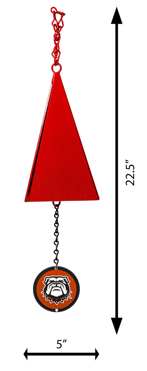 GEORGIA BULLDOGS Bell Wind Chime | SWEN Products