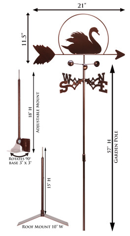SWAN BIRD Weathervane | SWEN Products