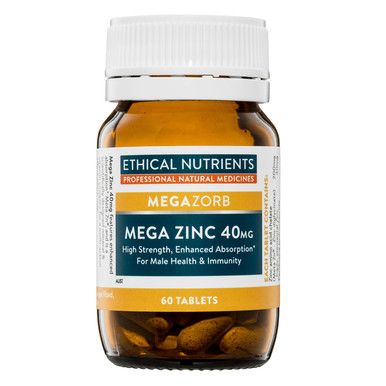 MEGAZORB Mega Zinc 40mg 60 Tablets