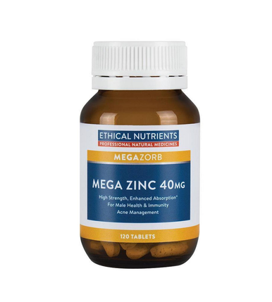MEGAZORB Mega Zinc 40mg 120 Tablets