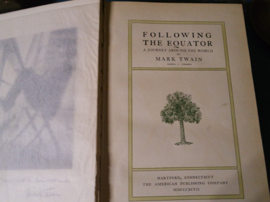 First Edition: Following The Equator, by Mark Twain - Antilles Trading ...