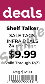 FREE SHIPPING! - Shelf Talker Tags - WHITE Micro Perforated Tags, Count ...