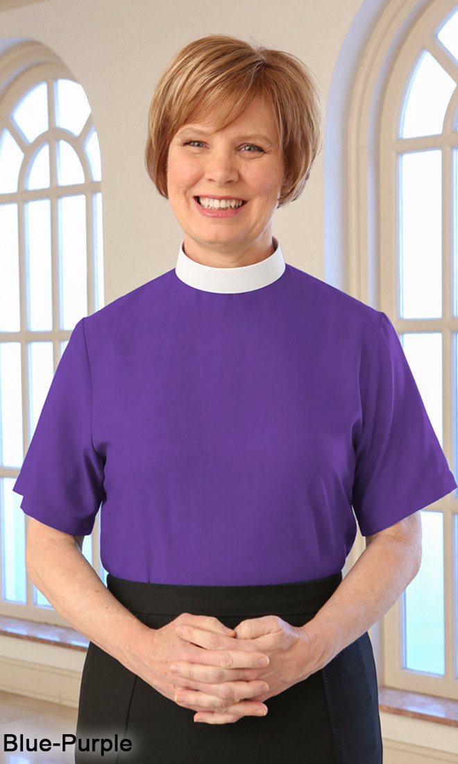 Short Sleeve Shell Blouse (Neckband)