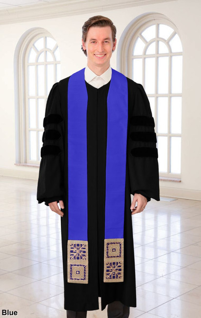 Gold Brocade - Pastor or Deacon Stole | Sacred Stitches