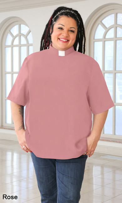 Short Sleeve Shell Blouse (Tab Collar) | Sacred Stitches Women's Apparel