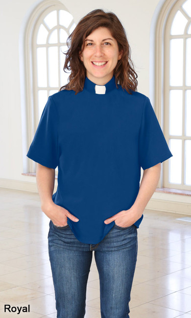 Short Sleeve Shell Blouse (Tab Collar) | Sacred Stitches Women's Apparel