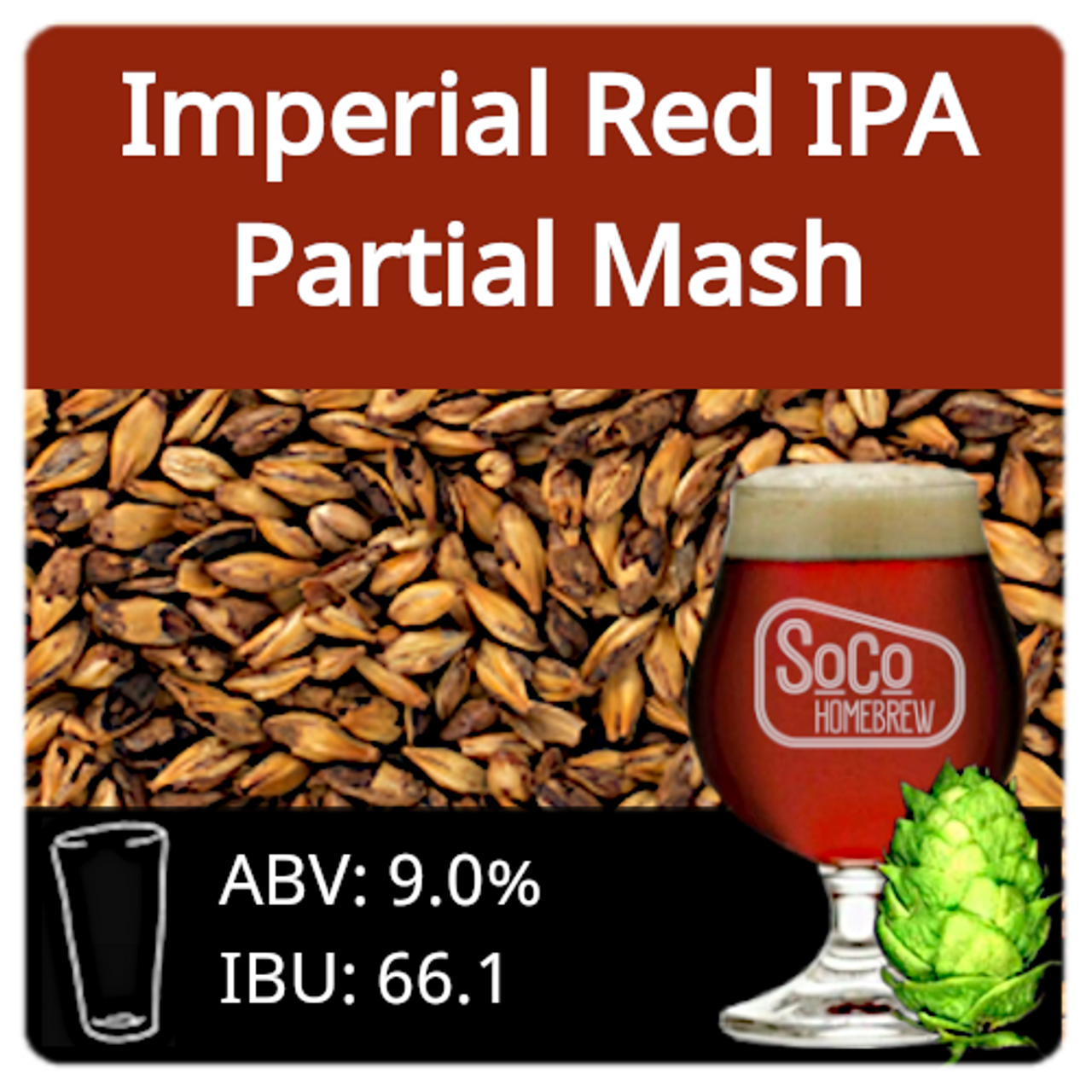 Soco Imperial Red Ipa Ale Partial Mash Soco Homebrew