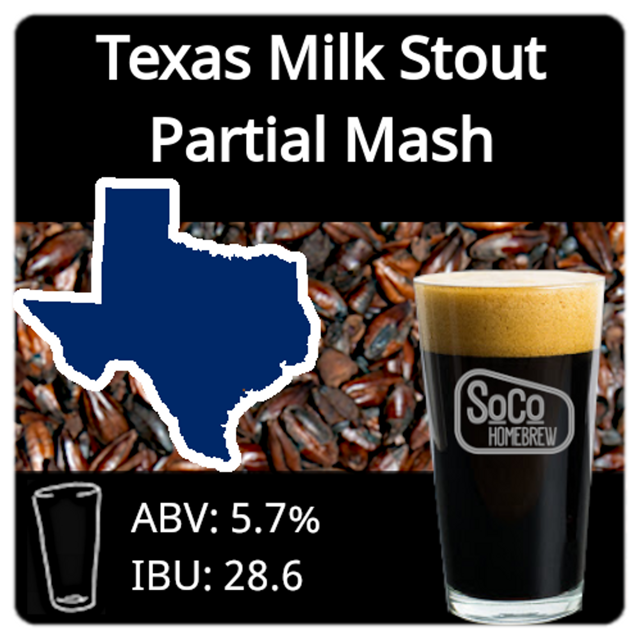 Texas Milk Stout Partial Mash Soco Homebrew
