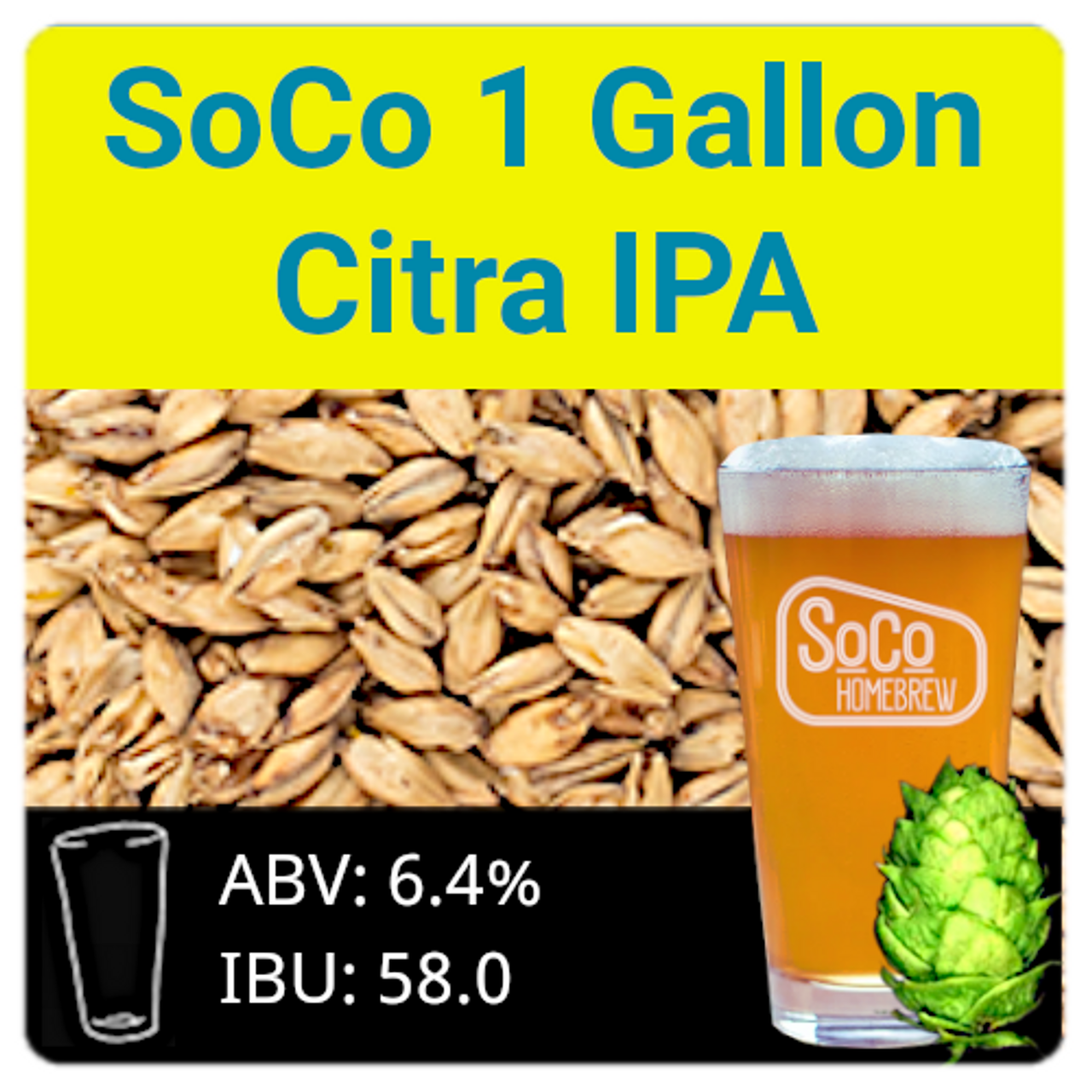 Soco 1 Gallon Citra Ipa Soco Homebrew