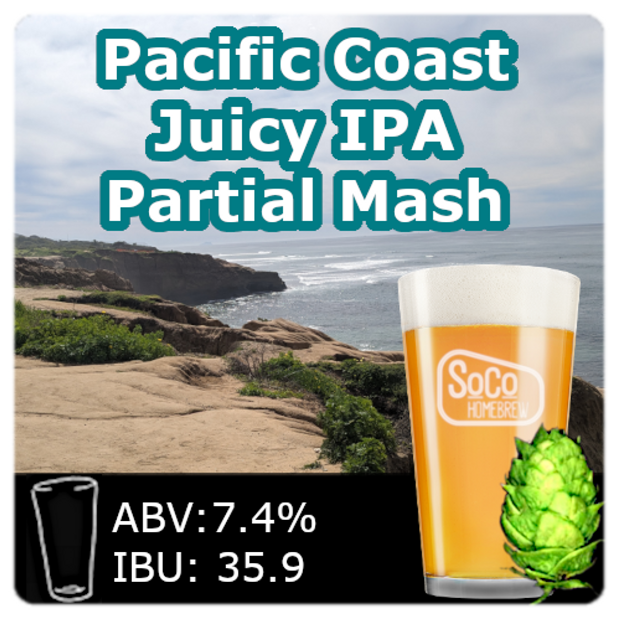 Pacific Coast Hazy Ipa Partial Mash Soco Homebrew