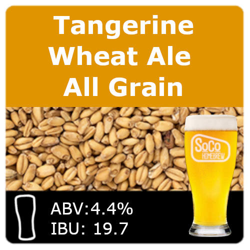 Tangerine Wheat Ale - All Grain - SoCo Homebrew