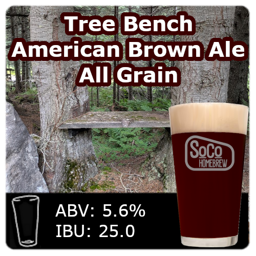 Tree Bench American Brown Ale - All Grain - SoCo Homebrew