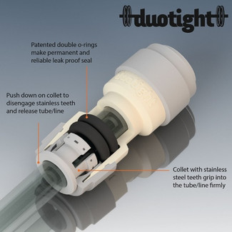 Duotight Push-In Fitting - 6.35 mm (1/4 in.) x 9.5 mm (3/8 in.) Reducer ...