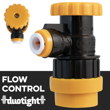 Duotight Flow Control Ball Lock Black Liquid Disconnect - 8 mm - SoCo ...