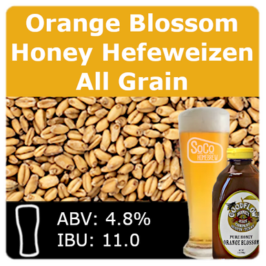 Orange Blossom Honey Hefeweizen - All Grain - SoCo Homebrew
