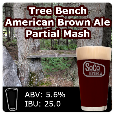 Tree Bench American Brown Ale - Partial Mash - SoCo Homebrew