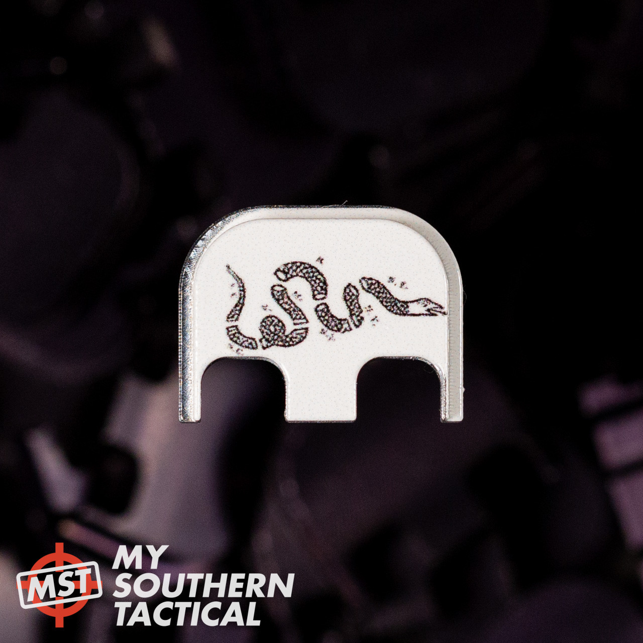 Back Plate for Glock - BW American Flag - Aluminum Backplate