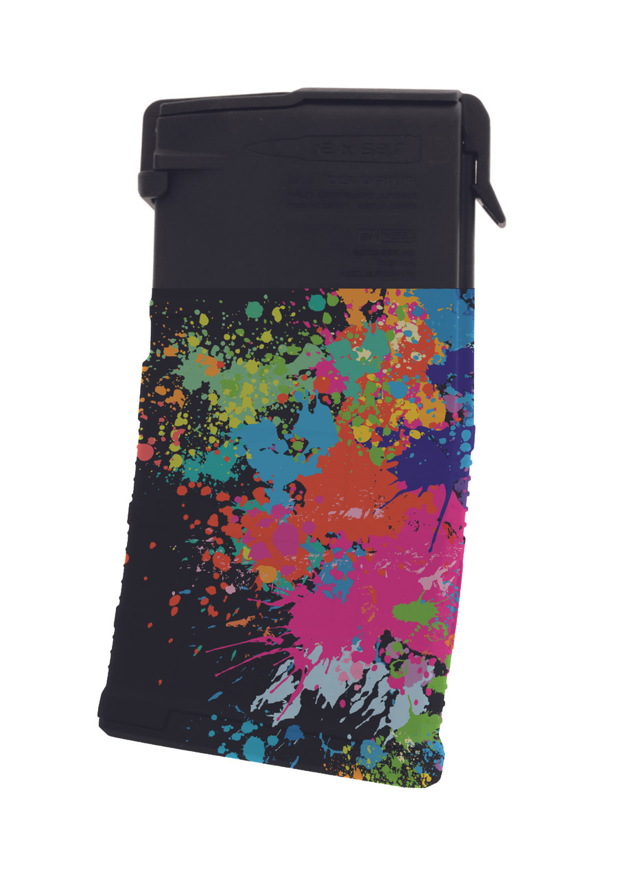 Splatter Paint Designed 20 RD AR Mag | AR 10 PMAG