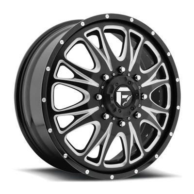 Fuel Off-Road Throttle Front Dually Wheel - Black/Milled - XTP Diesel ...