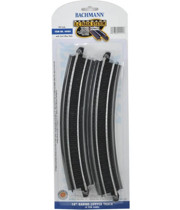 Bachmann 22" Radius Curved HO Scale E-Z Track - BULK - BRS Hobbies