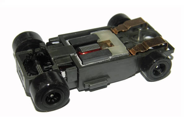 Bulldog AFX SRT HO Slot Car Chassis - Black wheels - BRS Hobbies