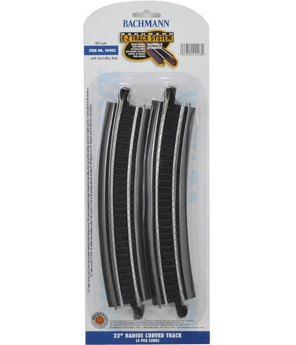 Bachmann 22" Radius Curved HO Scale E-Z Track - BRS Hobbies