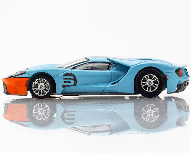 AFX Mega-G+ Ford GT Heritage #6 Gulf HO Slot Car - BRS Hobbies