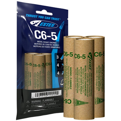 Estes C6-5 Model Rocket Engines - BRS Hobbies